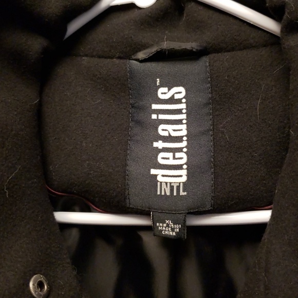 details intl | Jackets & Coats | Details Intl Black Winter Coat | Poshmark